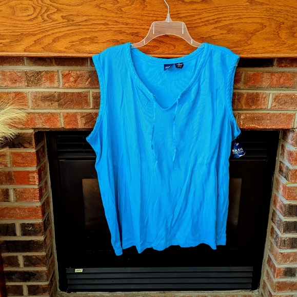 Basic Editions | Tops | Basic Editions Brand Blue Tank Top Brand New With Tags | Poshmark